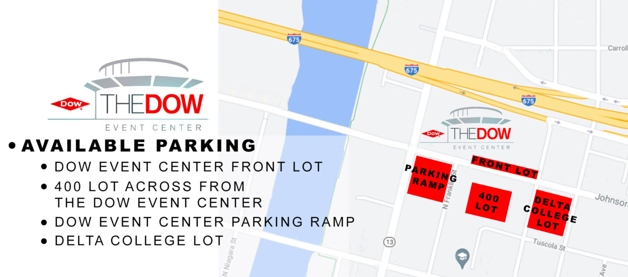 Parking & Directions - Dow Event Center